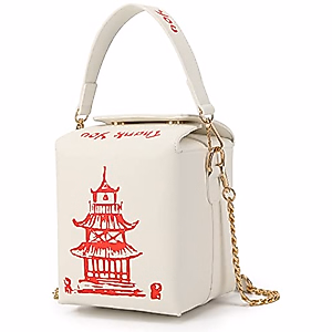lola mae Chinese Takeout Box Crossbody Bag for Women Novelty to go Case Messenger Shoulder Purse Fun Naughty Handbag…