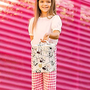 Petunia Pickle Bottom Baby Cooler Bag | Perfect for Baby Bottles and Snacks | Insulated & Reusable Bottle Cooler and Baby Holder | Shimmery Minnie Mouse