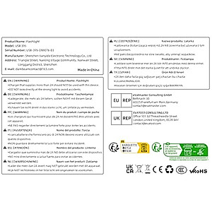 DARKBEAM UV Light Rechargeable USB Flashlight 395nm Blacklight Ultraviolet Wood's Lamp LED Portable Mini Handheld Pocket Torch Detector for Dog Urine Pet Stains Anti-counterfeiting, Resin Curing