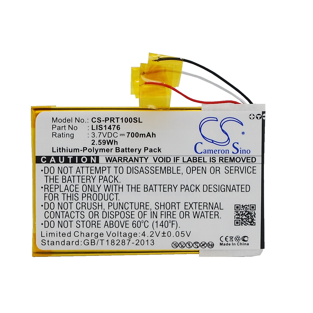 Cameron-Sino Replacement Battery for Sony Ebook, eReader PRS-T1, PRS-T2, PRS-T3, PRS-T3E, PRS-T3S