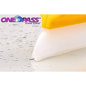 One Pass Hydroglide 14" Waterblade Silicone Y-Bar Squeegee Yellow