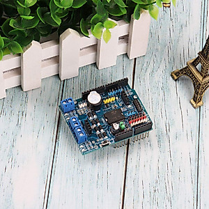 Ximimark L298P Shield R3 DC Motor Driver Module 2A H-Bridge 2 Way for Arduino UNO 2560 (1 Pcs)