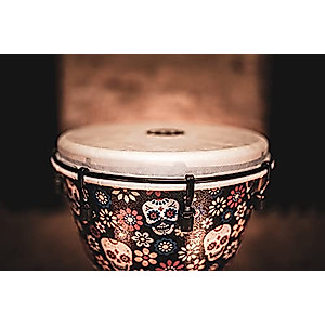 Meinl Percussion Djembe Hand Drum Circle Instrument with Synthetic Shell and Head, Alpine Series — NOT Made in China — Easy Tuning, 2-Year Warranty (ADJ12-SI)