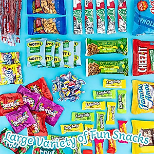 Snack box Care Package (150) Variety Snacks Gift Box Bulk Snacks - College Students, Military, Work or Home - Over 9 Pounds of Snacks! Snack Box Fathers gift basket gifts for men