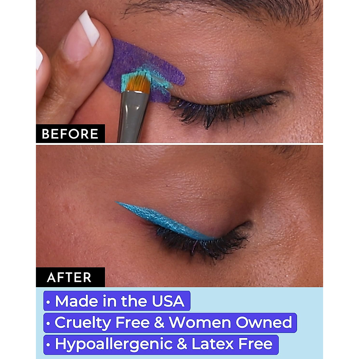 Beth Bender Beauty Pro Go Eyeliner Stencil | Cat Eyeliner Stencil | Made in USA | Cruelty Free & Vegan (Pro Go)