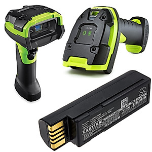 Replacement Barcode Scanner Battery for Z-ebra DS3600, DS3678, EVM, LI3600, LI3678, LS3600, LS3678 3.7V 2200mAh