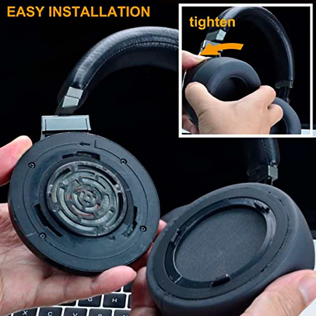 Virtuoso XT Thicker Earpads Upgrade Quality - Ear Pads Ear Cushion Replacement for Corsair Virtuoso RGB Wireless, Corsair Virtuoso RGB Wireless XT,RGB Wireless SE,High-Density Noise Cancelling Foam