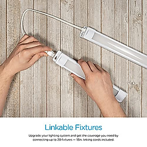 Enbrighten Premium Linkable Under Cabinet Fixture, 36in, LED, Linkable, 1220 Lumens, 3000K Bright White, 38847-T1