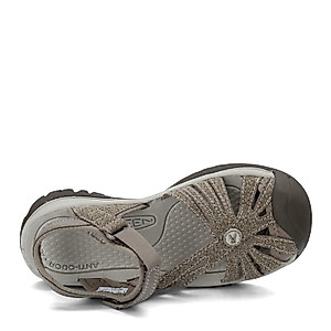 KEEN Women's Rose Casual Closed Toe Sandals, Brindle/Shitake, 9