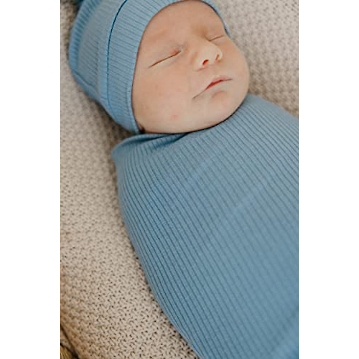 Copper Pearl Large Premium Knit Baby Swaddle Receiving Blanket Atlantic