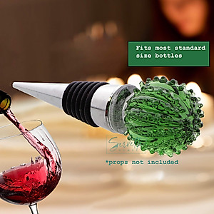 Glass Wine Bottle Stopper (Traditional Cactus)