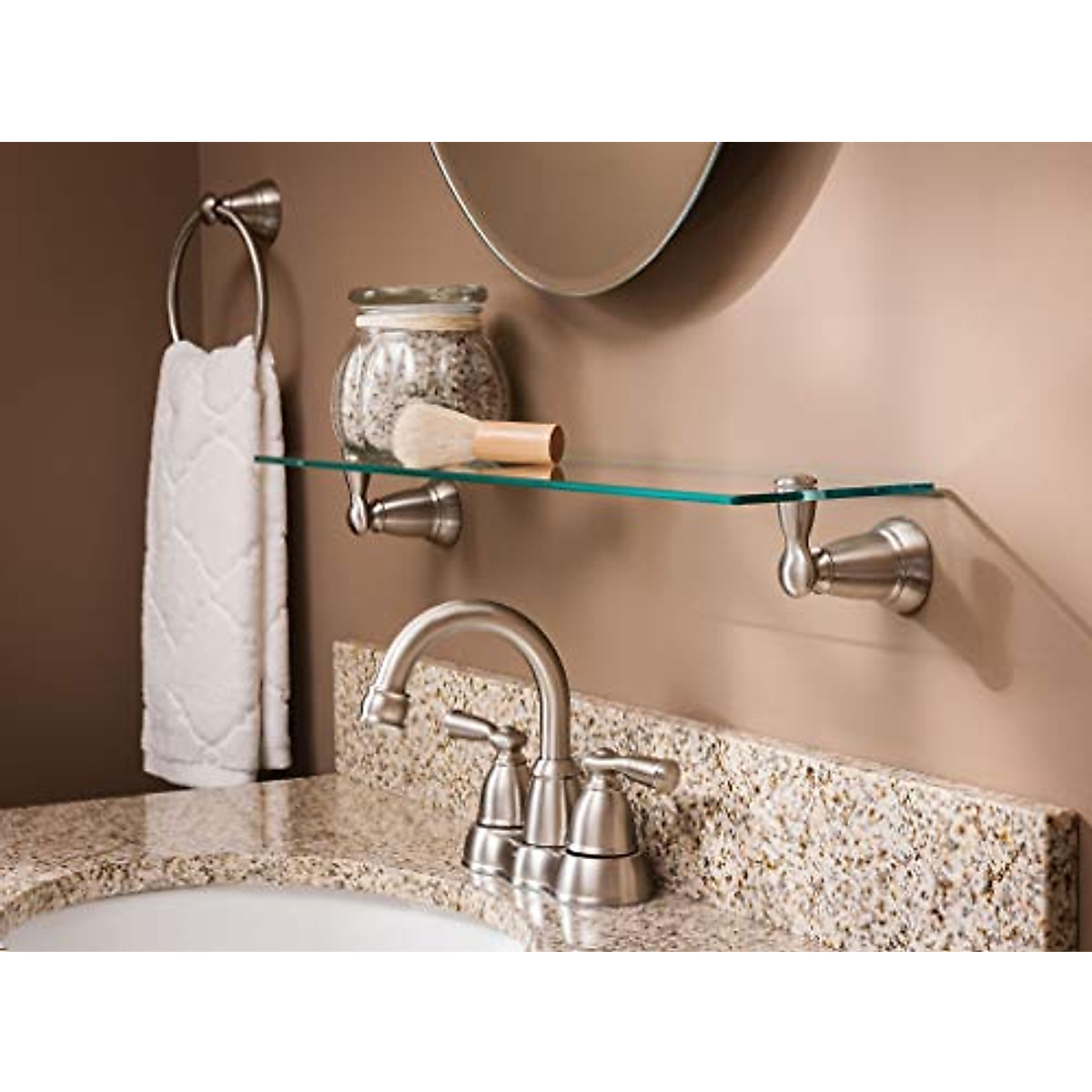 Moen Y2686BN Banbury Hand Towel Ring, Brushed Nickel