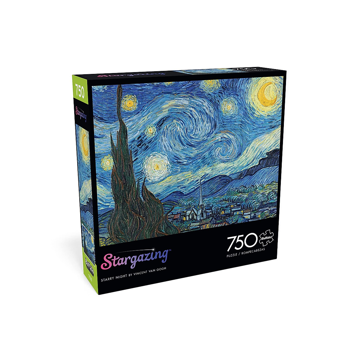 Buffalo Games - Starry Night - 750 Piece Jigsaw Puzzle for Adults Challenging Puzzle Perfect for Game Nights - 750 Piece Finished Size is 24.00 x 18.00