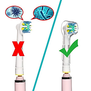 Electric Toothbrush Cover Brush Head Protection Cover Reusable Electric Toothbrush Heads Cover Replacement Brush Heads Cover Caps to Keep Dust Away for Travel, Camping, Family(12 Pieces)