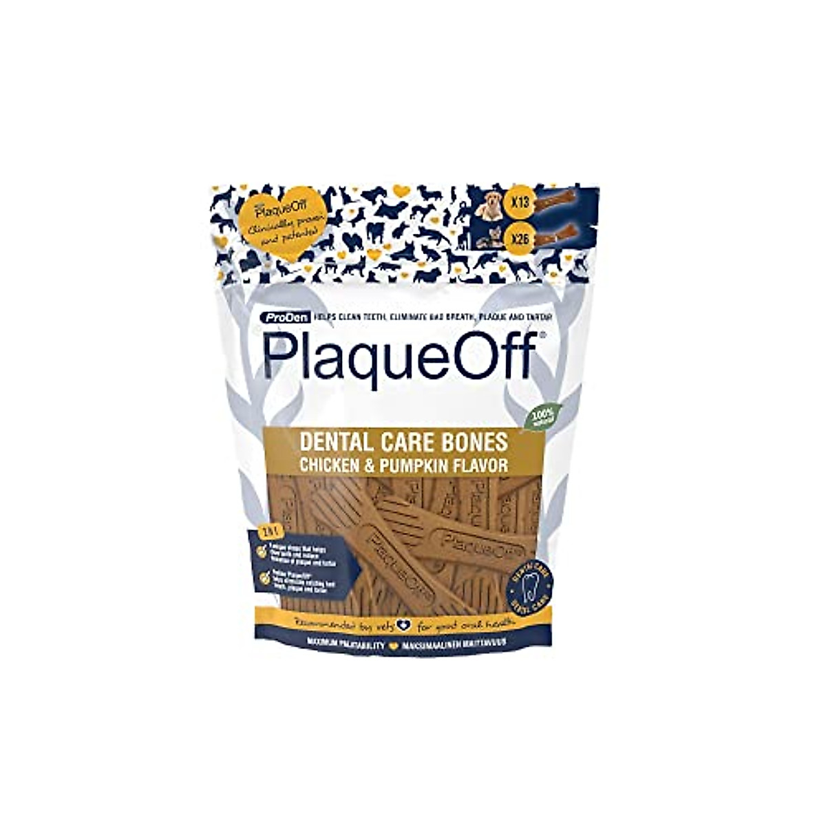 ProDen PlaqueOff Dental Bones Chicken & Pumpkin 17 Ounce