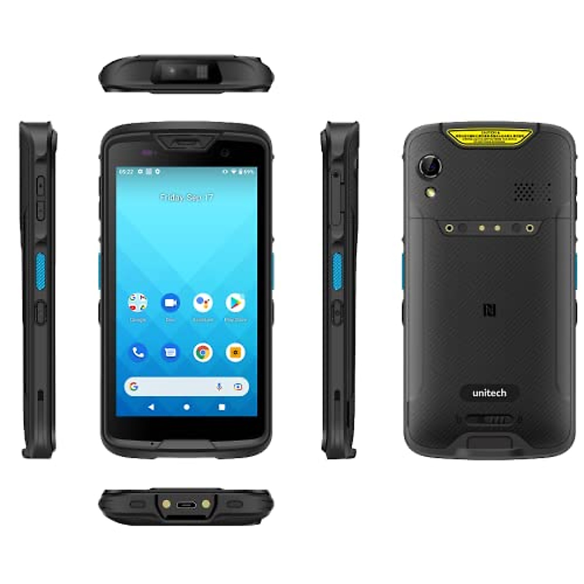 Unitech America EA520, 2D Engine SE4710, Android 11, GMS, BT 5.0, WiFi, 4G, 13MP Camera, Battery, USB Charger, EA520-NAGFUMDG