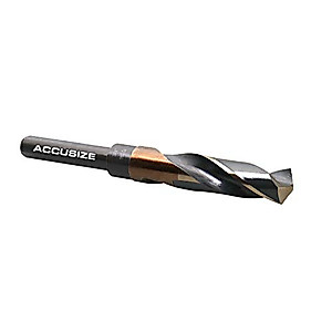 Accusize Industrial Tools 3/4'' ANSI M35(H.S.S. + 5% Cobalt) S and D Drill, 1/2'' Shank, 135 Degree Split Point, 0412-0034