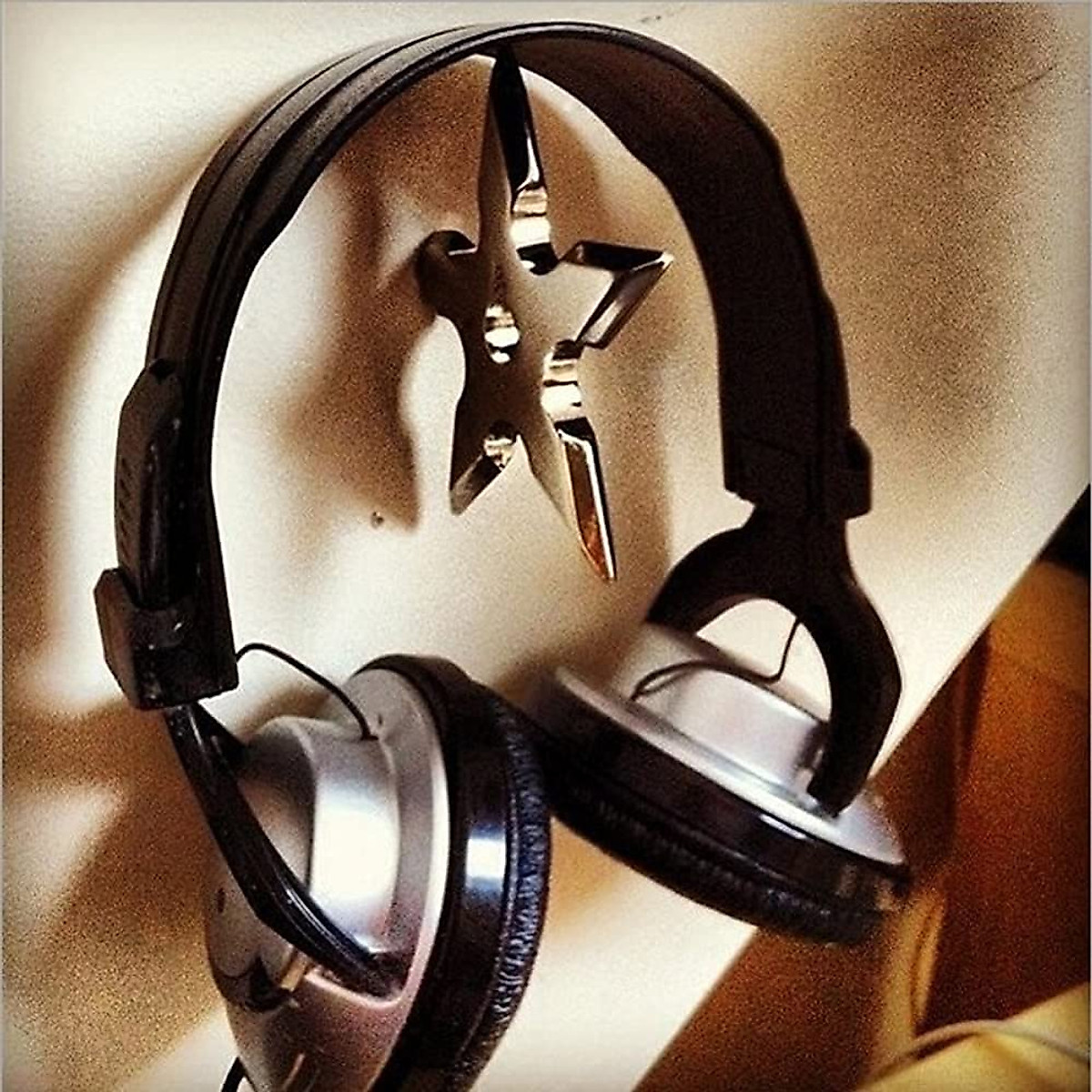 PRATIQUE Ninja Coat Hooks 2 Pack, Darts Star Wall Mounted Hooks, Stainless Steel Clothes Hats Hanger Holder (Steel Ninja)