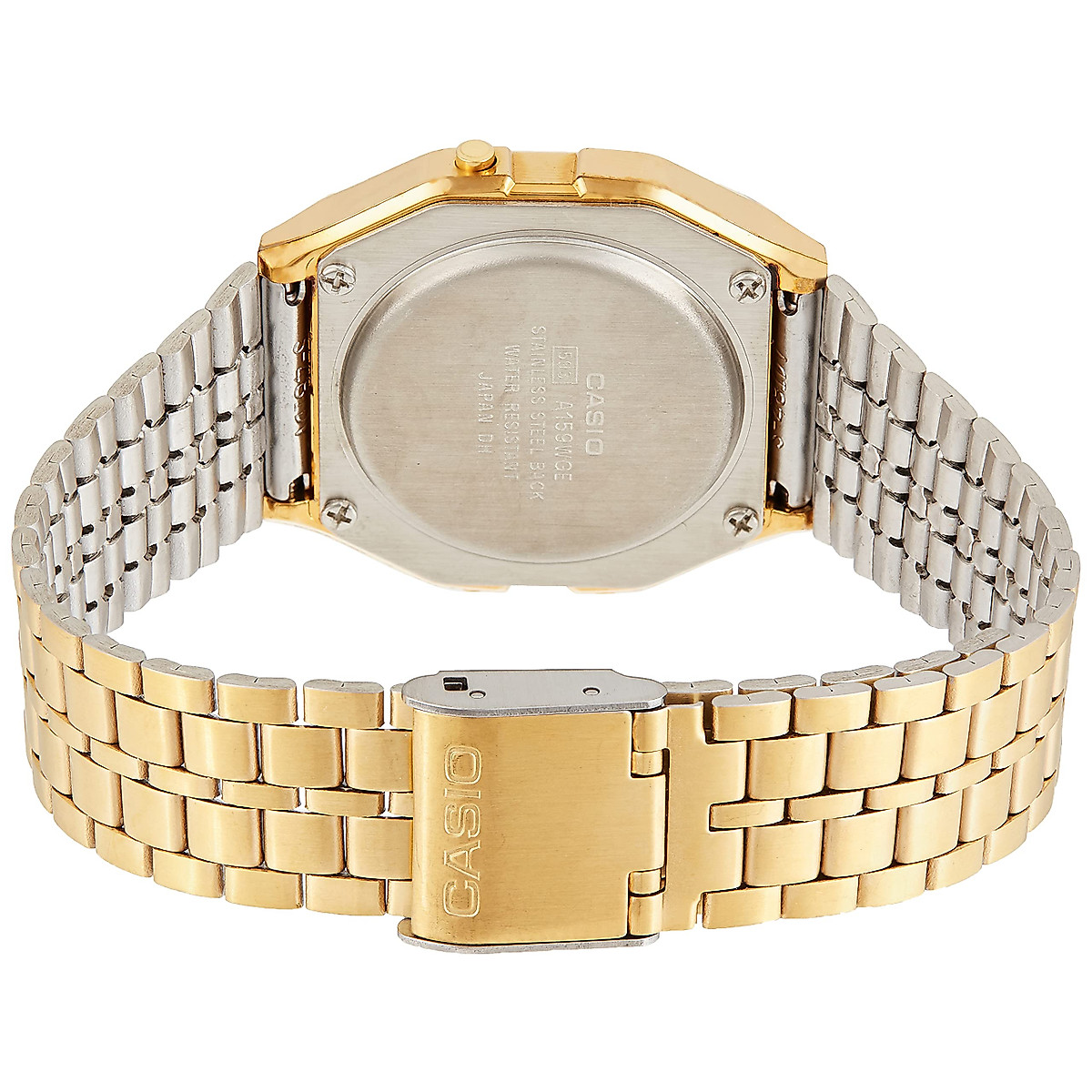 Casio #A159WGEA-9A Men's Vintage Gold Tone Chrongoraph Alarm LCD Digital Watch