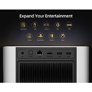 Dangbei Neo Smart Projector, Netflix Officially-Licensed Portable Projector with WiFi and Bluetooth, Compact Native 1080P Movie Projector, HDR10, Auto Keystone, Auto Focus, 2x6W Dolby Audio Speakers