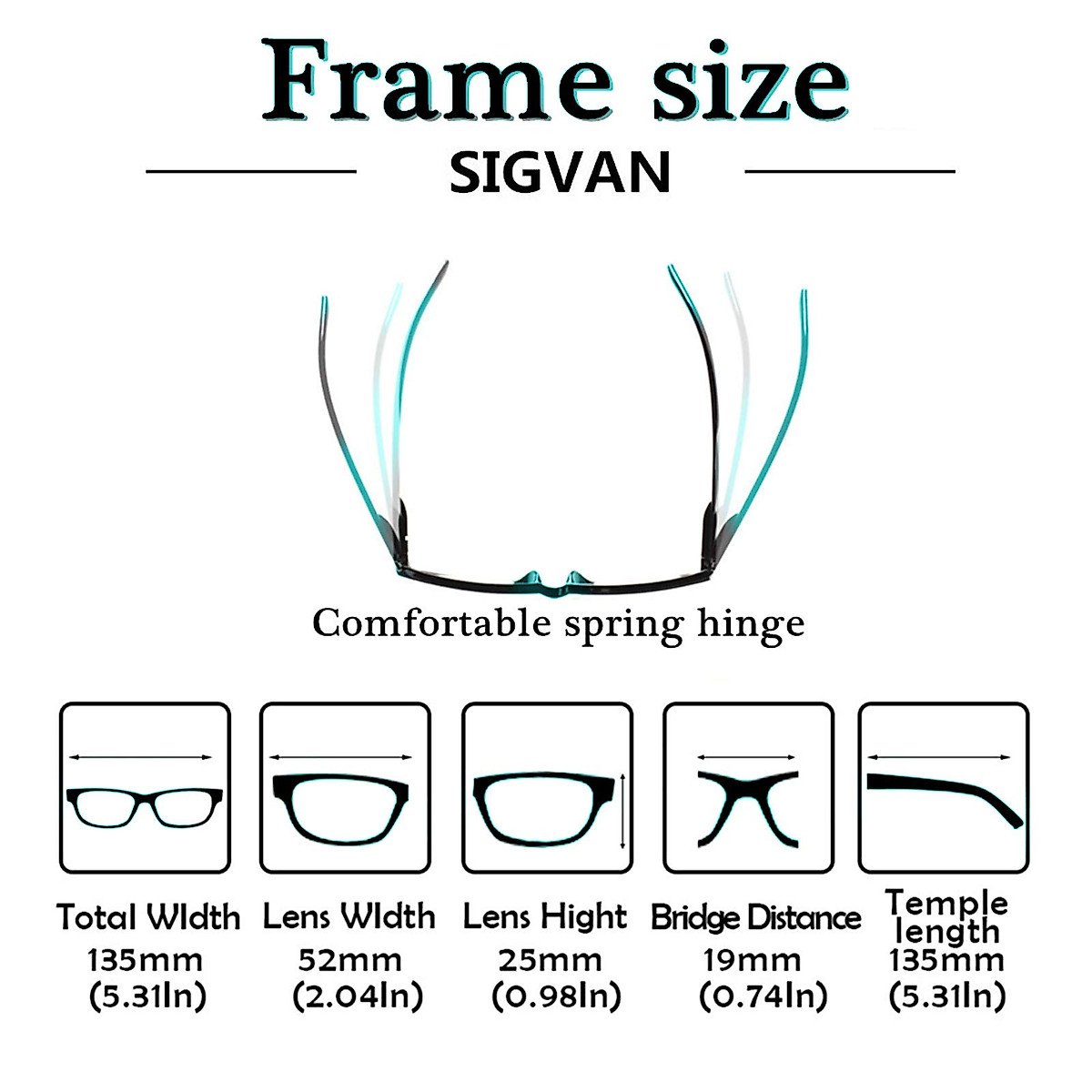 5 Pack Spring Hinge Reading Glasses Rectangular Fashion Quality Readers for Men and Women (5 Pack Mix, 3.5)