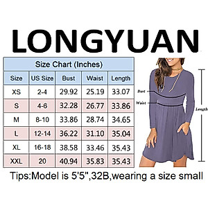 LONGYUAN Womens 2025 Casual Homecoming Winter Dresses Soft Long Sleeve Swing Christmas Dress Wine Red XL
