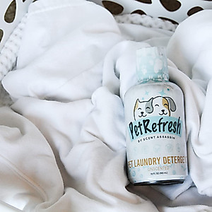 Pet Refresh Pet Laundry Detergent - Unscented - 16oz - Laundry Odor Eliminator for Strong Odor - Pet Odor Laundry Detergent - Urine Odor Eliminator - Dog Laundry Detergent