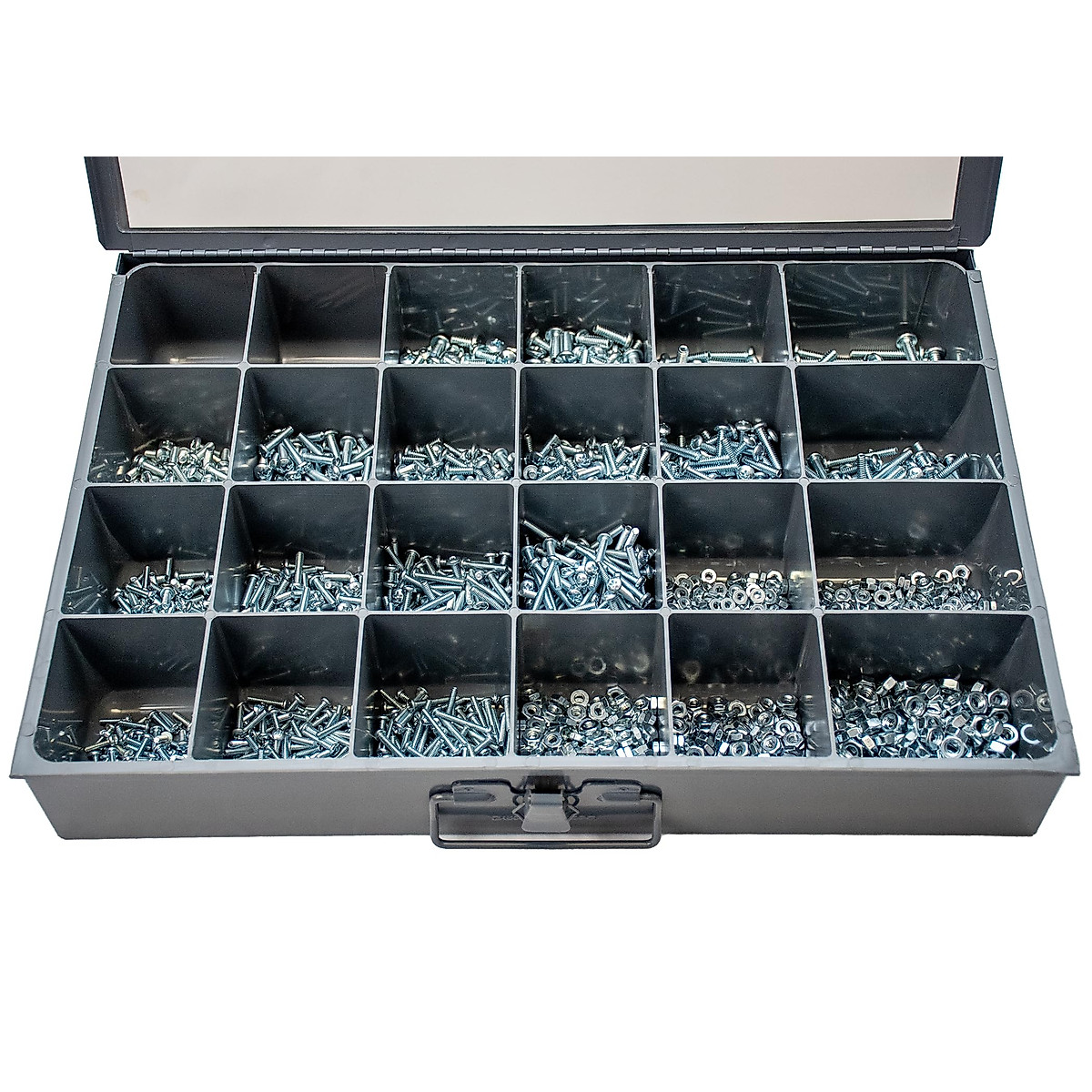 Machine Screw Assortment Kit Includes Phillips Bits-2,410 Piece Phillips Pan Head
