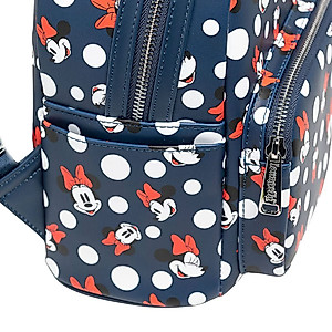 Loungefly Women's Disney Minnie Mouse Polka Dot Blue Backpack