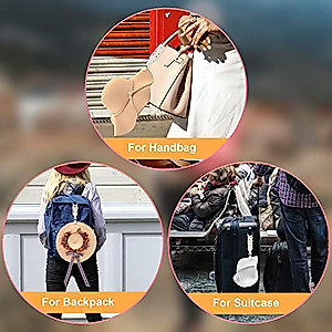 TOYMIS 4pcs Hat Clip, Hat Holder Clip Hat Clip for Bag Sun Hat Holder Bag Clip for Adults Outdoor Travel Accessory Hat Companion (Creamy-White, Big Size)