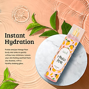 Exquisite Body Spray Mango Pear Scent: Luxury Women's Perfume Fragrance Body Mist Spray - Ideal for Special Occasions - 8 oz Fine Mist Spray Bottle