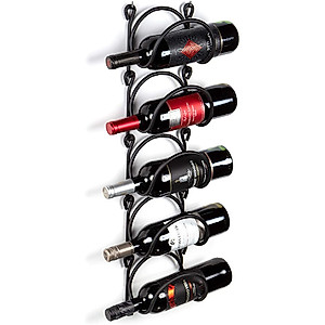 Wrought Iron Bathroom Wall Mounted Towel Rack Multi-Layer Multi-Layer Wrought Iron Hanger Wall Mounted Wine Rack