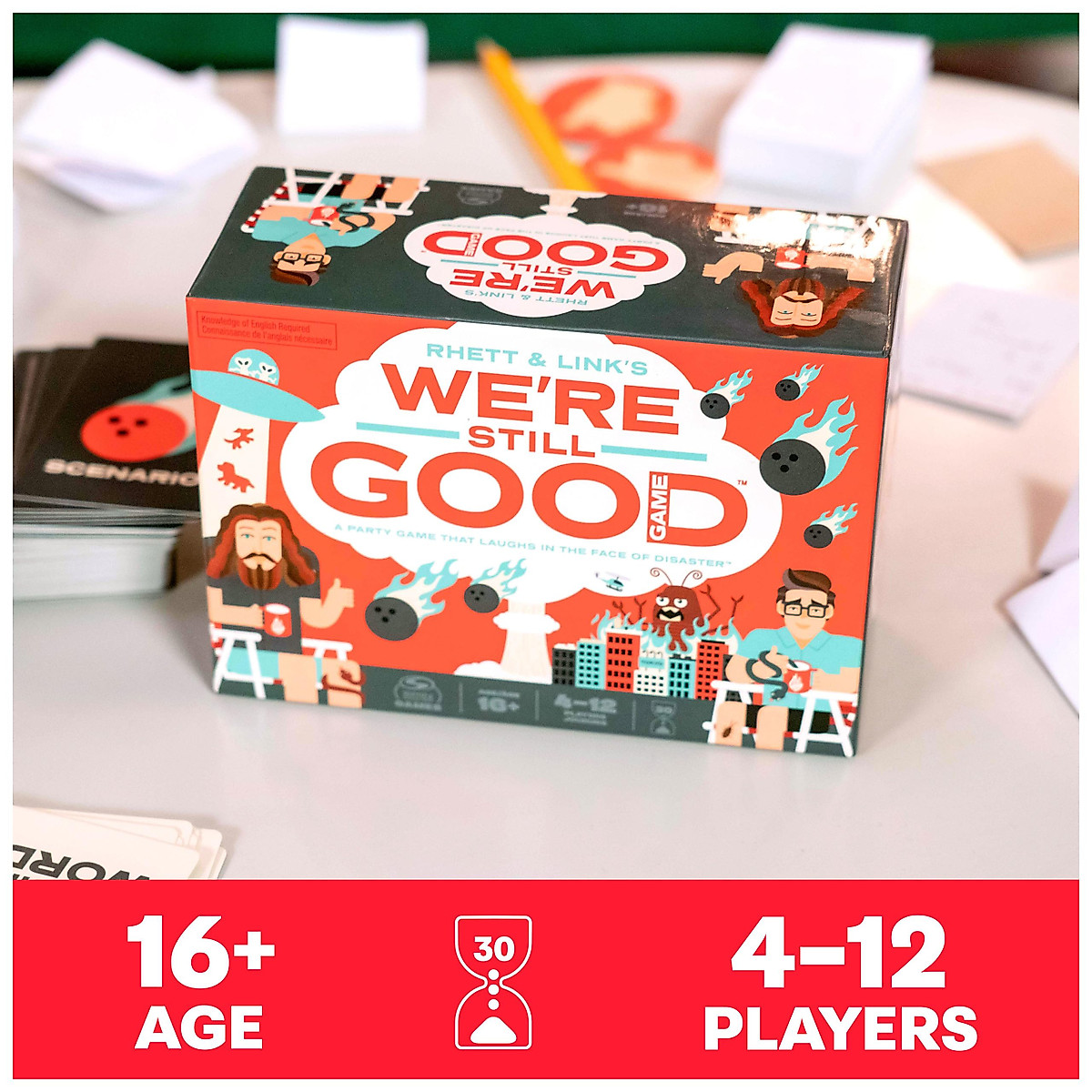 Spin Master Games, Rhett & Link We’re Still Good Party Game, for Fans of the Comedy YouTube Show Good Mythical Morning, Hilarious & Memeable Play, 4-12 Players, Ages 16 & Up