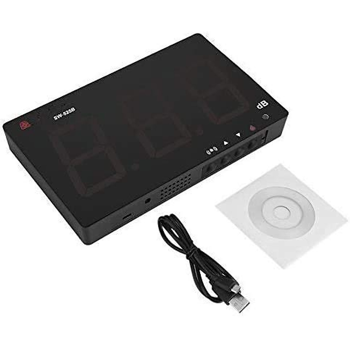 Yosoo 9.6inch LCD Digital Sound Level Meter, Wall Mounted Noise Meter Tester Measurement Range 30-130dB Noise Tester USB Powered