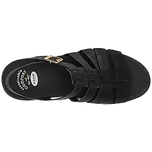 Dr. Scholl's Shoes Women's Check It Out Wedge Sandal, Black, 10