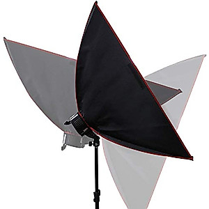 LimoStudio 5 Slot Bulb Socket Head with 24 x 36 inch Soft Box, 5-Pack 45W CFL Photo Bulb, 78 inch Max Height Light Stand Tripod, and Carry Bag, Photo Video Studio Lighting Kit, AGG2276