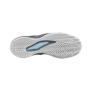 WILSON Women's Rush Pro Ace Pickler Sneaker, White/Grey/Baby Blue, 7