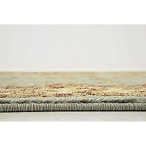 Unique Loom Voyage Collection Traditional Oriental Classic Intricate Design Area Rug, 3' 3" x 5' 3" Rectangle, Light Blue/Cream
