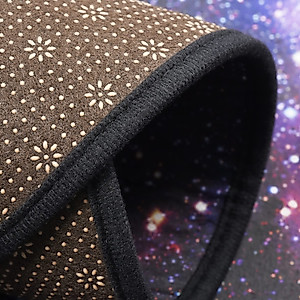 Starry Night Round Rugs, Universe Space Nebula Stars Starry Carpet Large Floor Mat for Living Room, Bedroom (Starry Night, 2.6 ft Diameter)