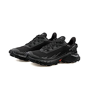 Salomon Women's ALPHACROSS 4 GTX W Hiking Shoe, Black/Black/Black, 8.5