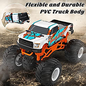Kidcia 1:16 Scale RC Monster Truck - 2.4GHz All Terrain Car for Kids 4-12, 20 Km/h Off Road RC Truck, Christmas or Birthday Gift