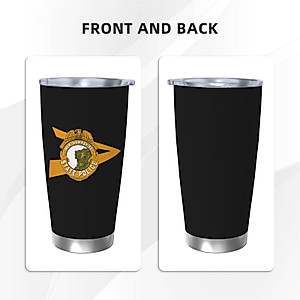 Biaomn New Hampshire State Police Stainless Steel Tumbler Vacuum Insulated Travel Tumbler With Lid Coffee Mug Car Cup For Home Office Outdoor 20oz