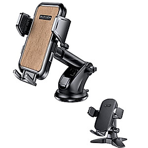 GUANDA TECHNOLOGIES CO., LTD. Cell Phone Stand, Desk Phone Holder, Upgraded Car Mount Phone Holder Dashboard Windshield