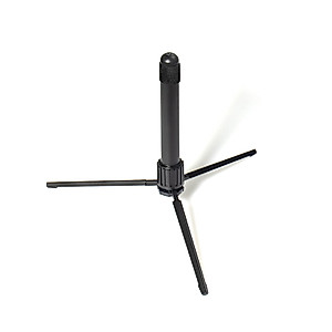 Cheerock Portable Flute Stand Holder, Metal 3-Leg Flute Stand with Foldable Flute Stand Base, Stable Support Flute Stands, Wind Instrument Accessory