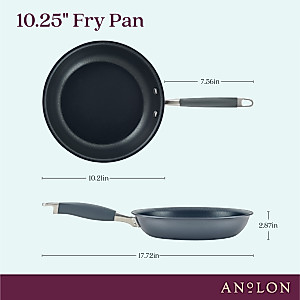Anolon Advanced Home Hard Anodized Nonstick Frying Pan/Skillet, 10.25 Inch - Moonstone