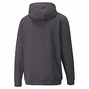 Puma Golf Men's Cloudspun Progress Hoodie, Puma Black Heather, Large