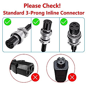 VHBW Charger Replacement for Razor Electric Scooter Compatible with Razor E100 MX350 E125 E150 E200, I750, I1000, Mongoose M750, X-Treme X-600, Schwinn S600 S1000 ST1000 Stealth X1000