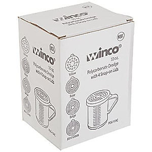 WINCO Dredge with snap on Lids, Clear