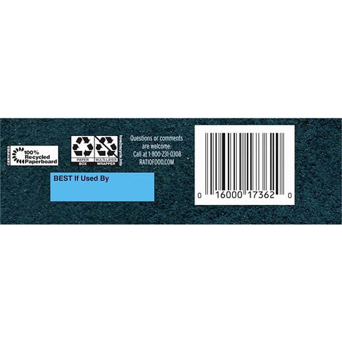 :ratio KETO Friendly Crunchy Bars, Vanilla Almond, Gluten Free Snack, 4 ct