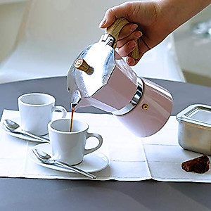 Gary Valenti VEZ006/IND/PINK Venezia Coffee Maker 300 ml Induction, pink